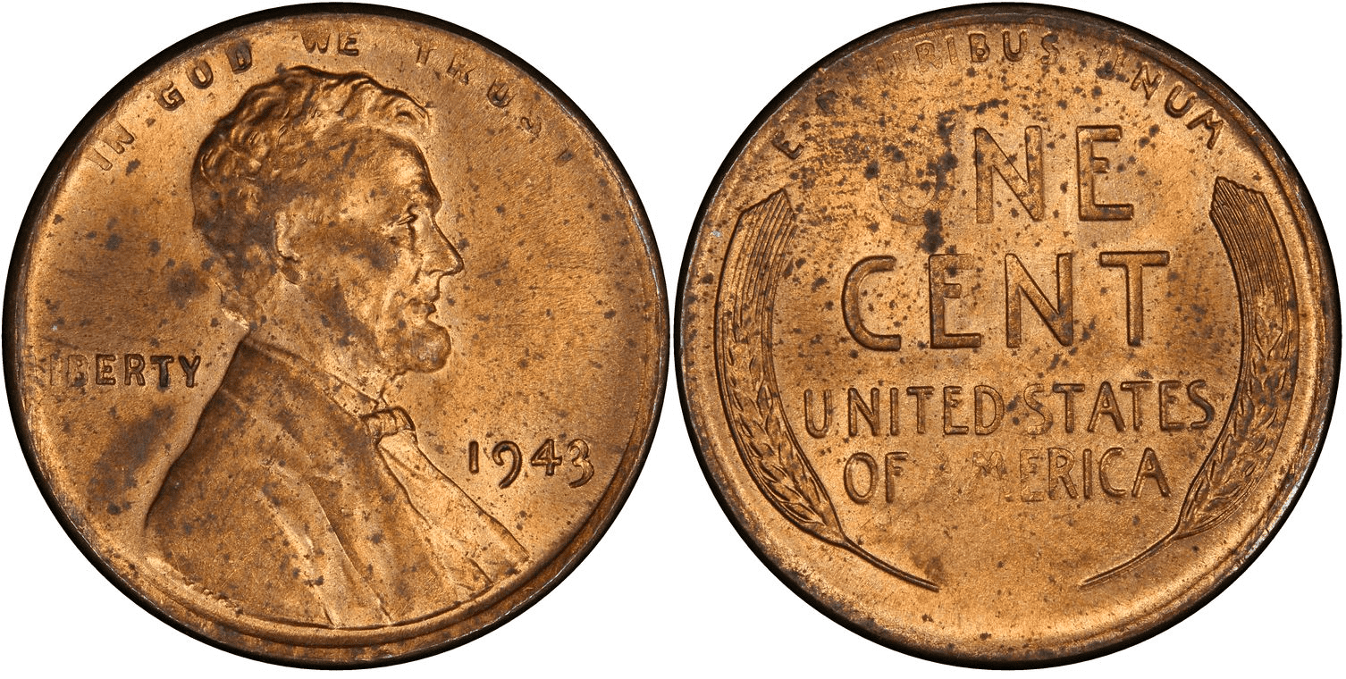 1943 Lincoln Copper Penny Value Guide - Rarest.org