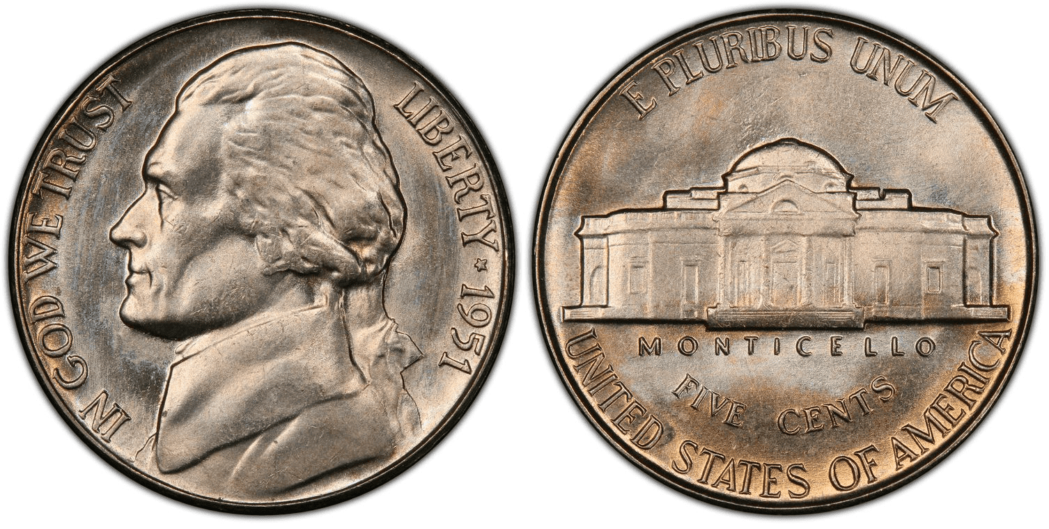 1951 Jefferson Nickel Value Guide - Rarest.org
