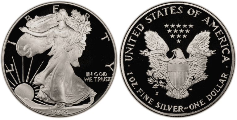 1992 Walking Liberty Silver Dollar Value Guide - Rarest.org